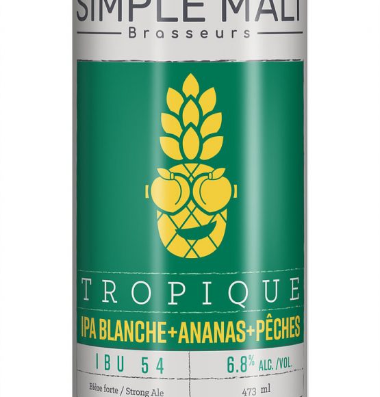 Simple Malt - Tropique IPA blanche + ananas + pêches - Espace Houblon